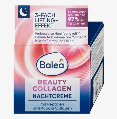 Balea Beauty Collagen Éjszakai Arckrém Peptidek + Acacia Collagen
