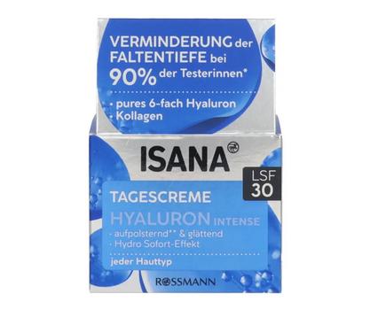 Isana Hyaluron Intense Nappali Krém SPF30